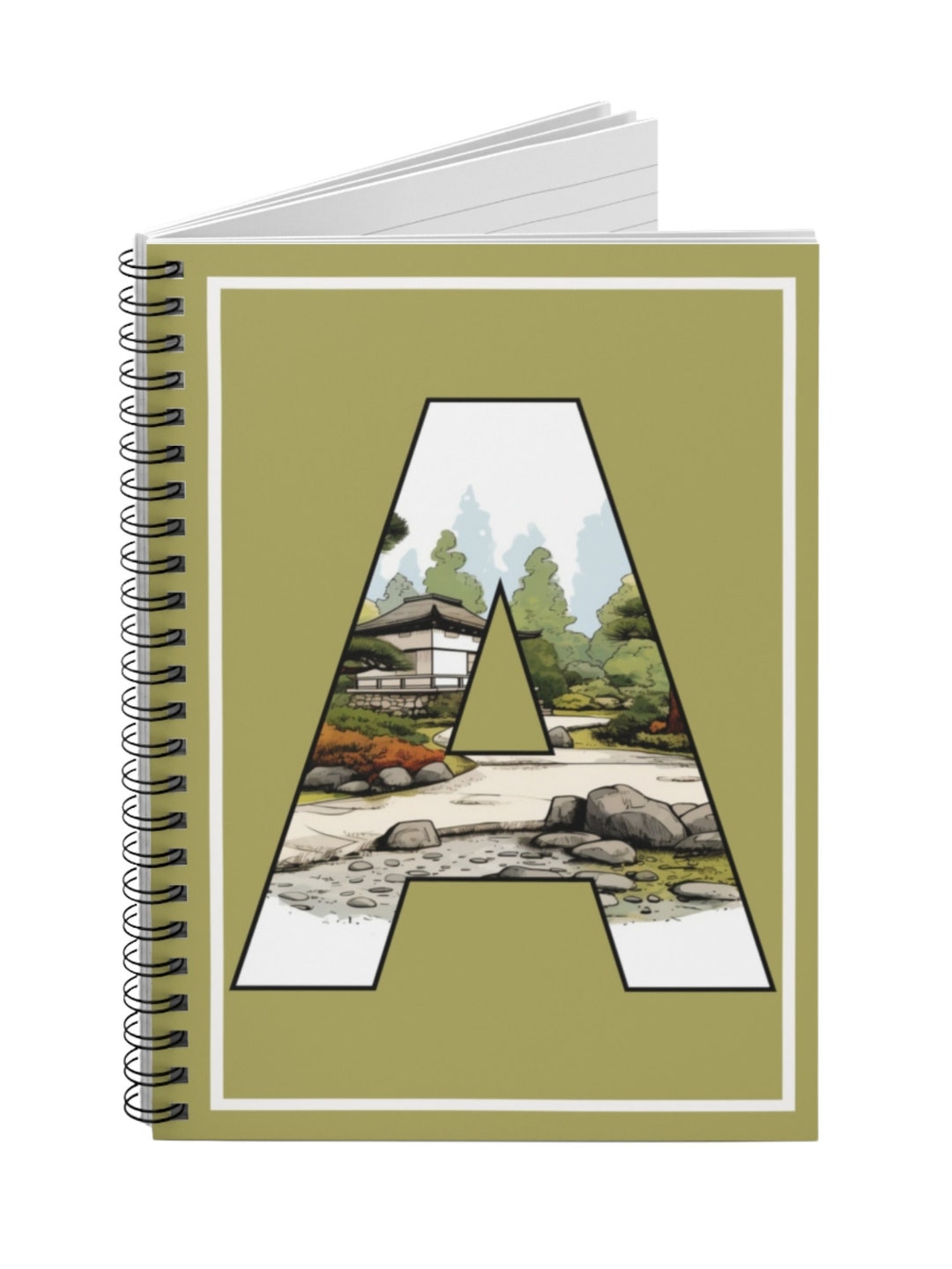 Monogram Journal/notebook: Zen Garden - Etsy