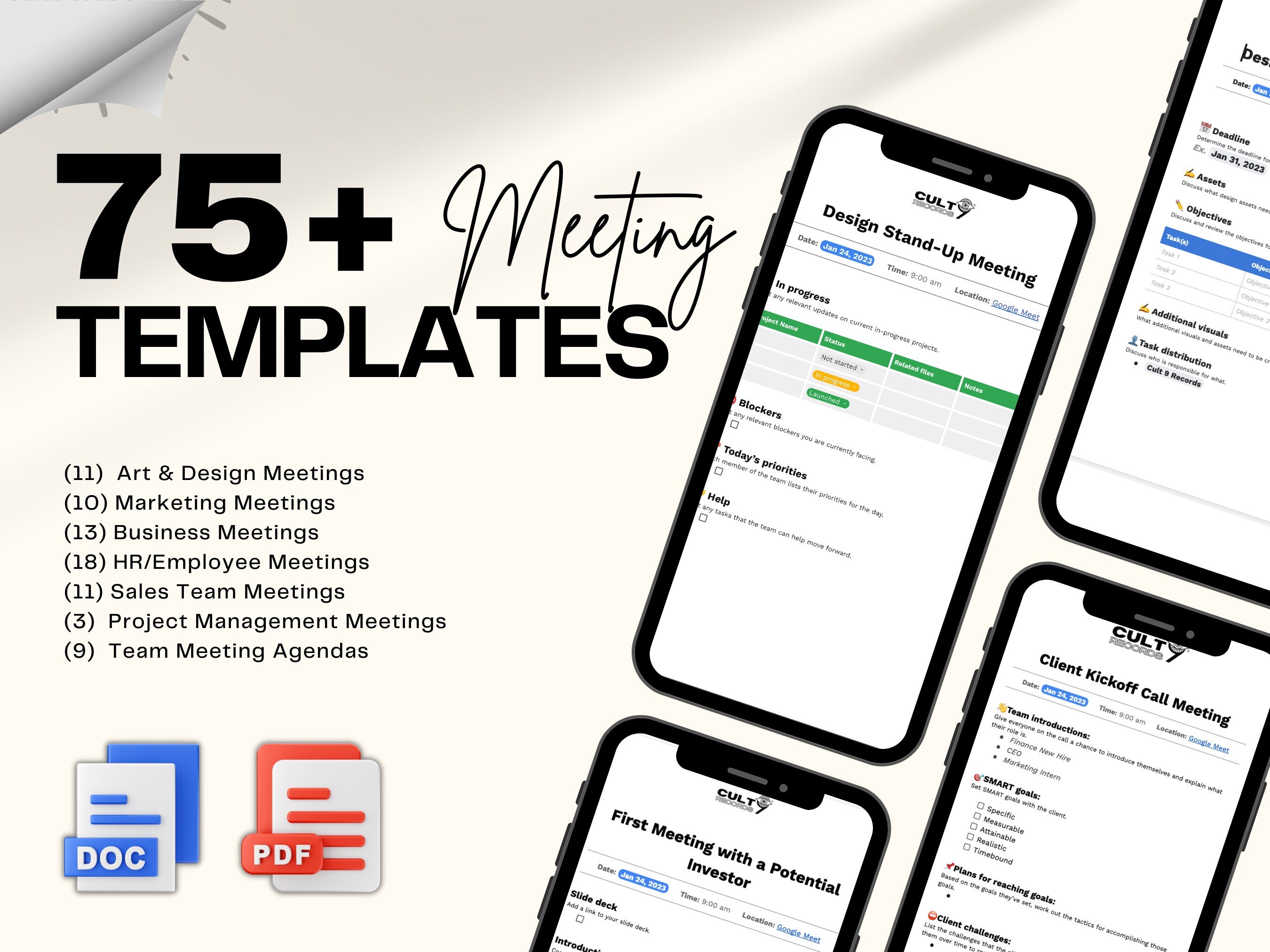 75+ COMPLETE Meeting Agenda Template Bundle, Meeting Planner, Meeting ...