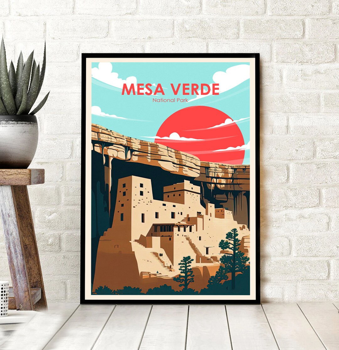 Mesa Verde National Park Poster Mesa Verde Poster - Etsy