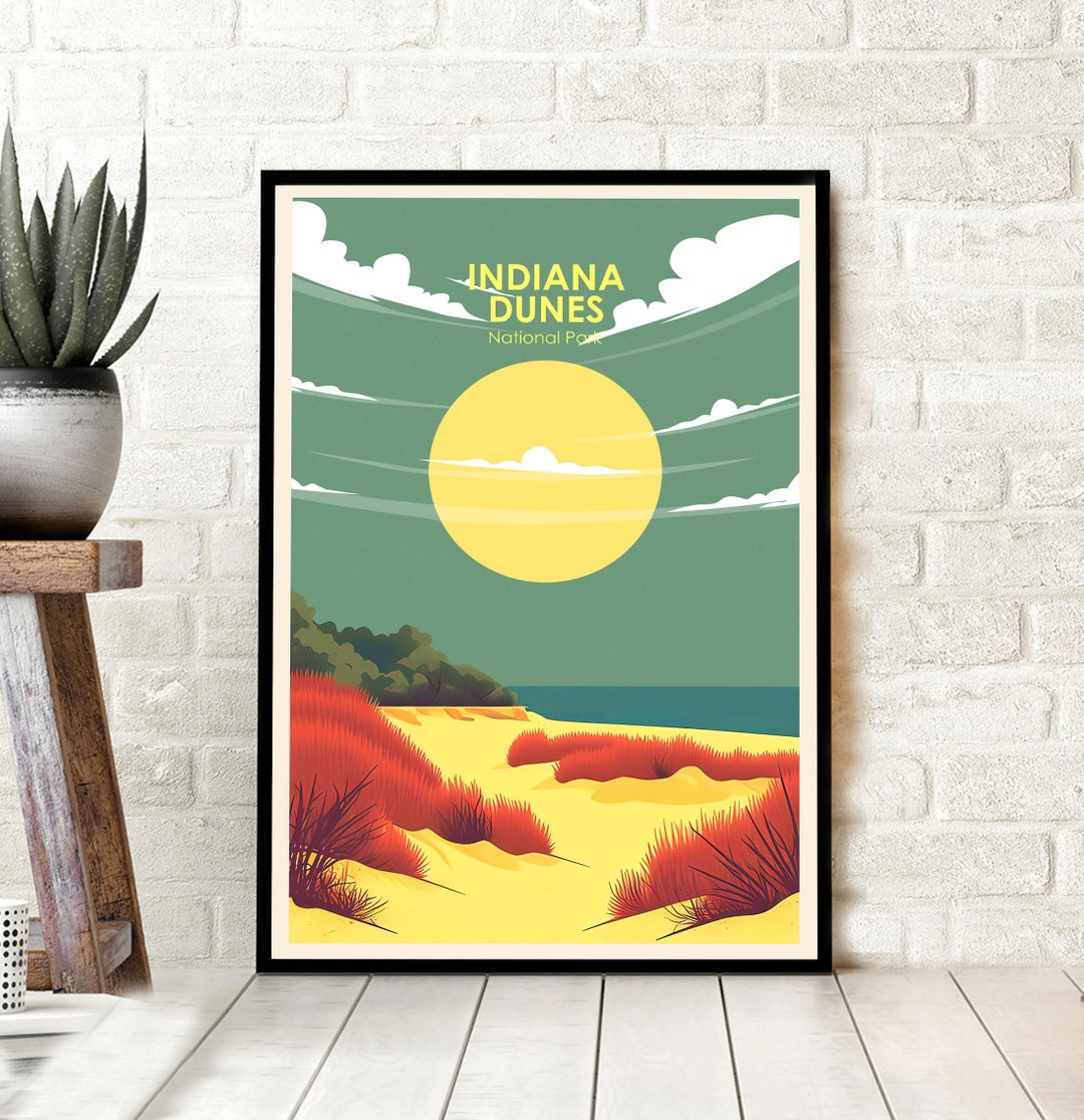 Indiana Dunes National Park Poster Indiana Dunes Poster - Etsy