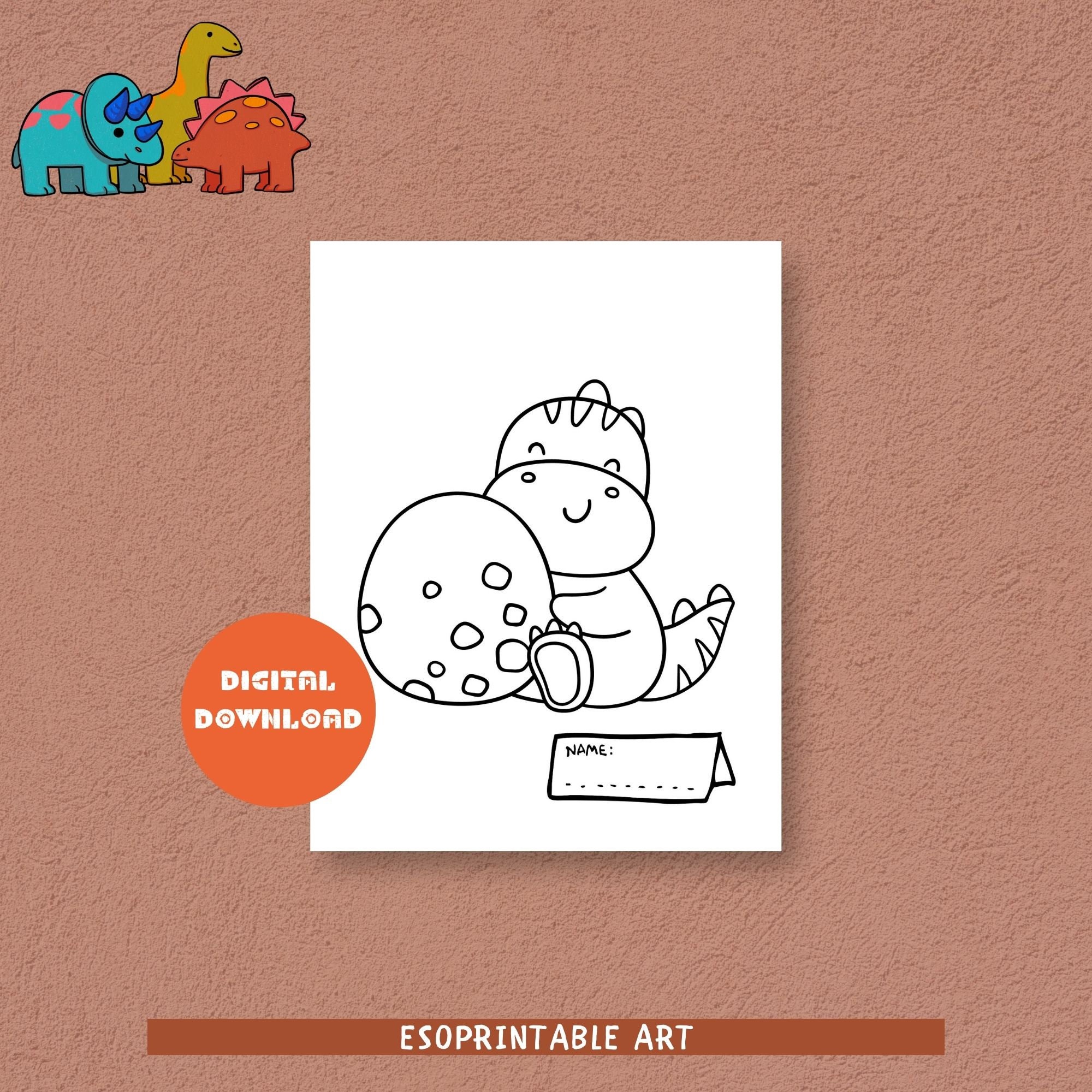 Dinosaur Coloring Pages Baby Dinosaur Printables Dinosaur Games ...