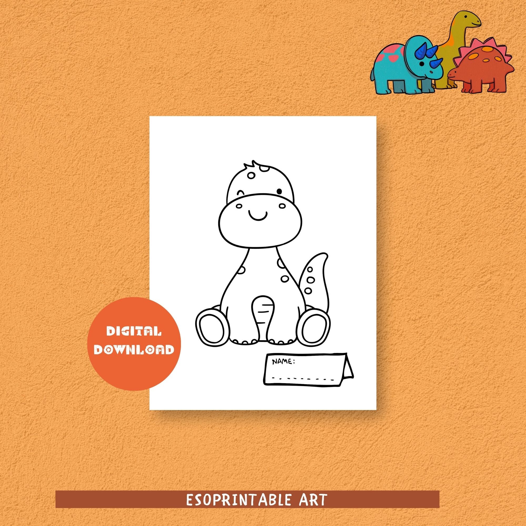 Dinosaur Coloring Pages Baby Dinosaur Printables Dinosaur Games ...