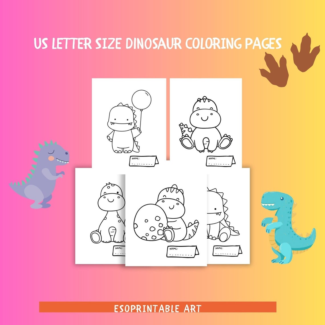 Dinosaur Coloring Pages Baby Dinosaur Printables Dinosaur Games ...