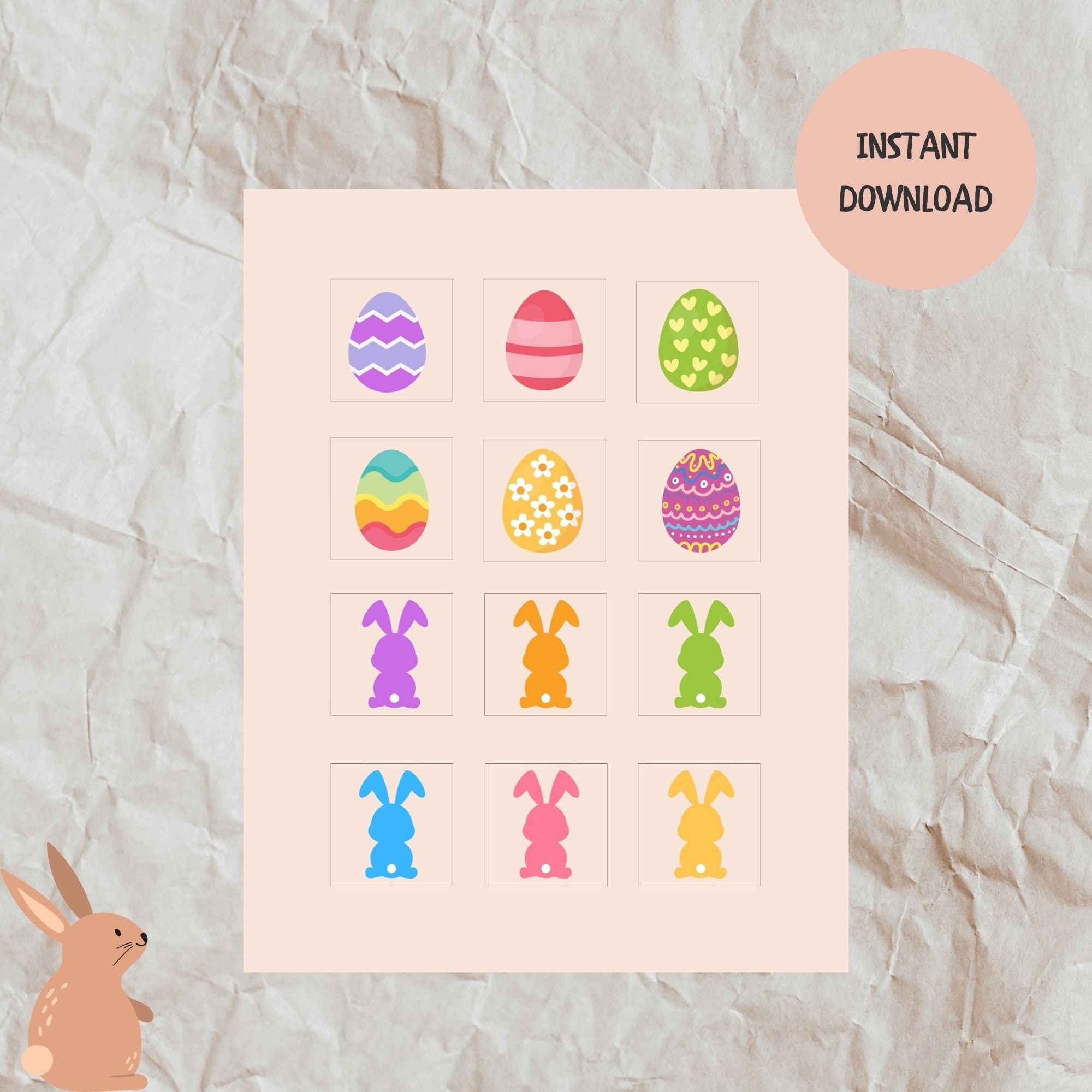 Printable Easter Tic Tac Toe Game, Easter Family Game, Tic Tac Toe ...