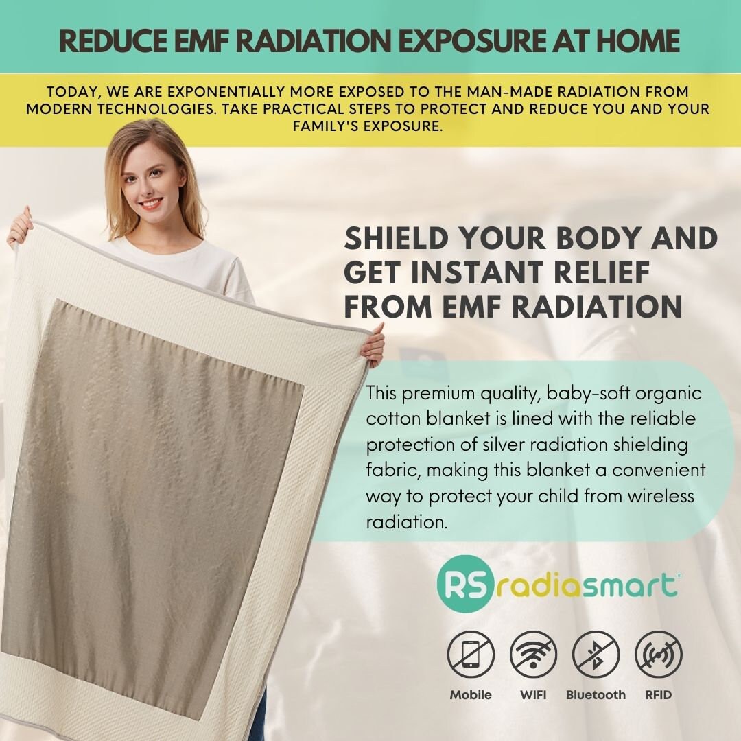 Radia Smart® Natural Organic Blanket (large) | EMF Protection, Anti ...