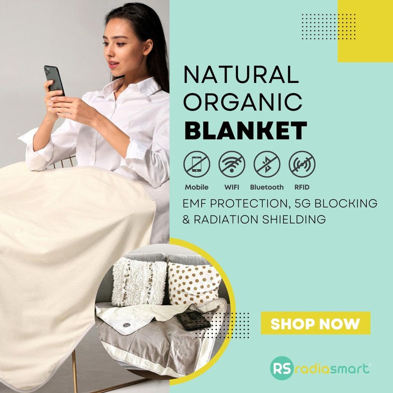 Radia Smart® Natural Organic Blanket (large) | EMF Protection, Anti ...