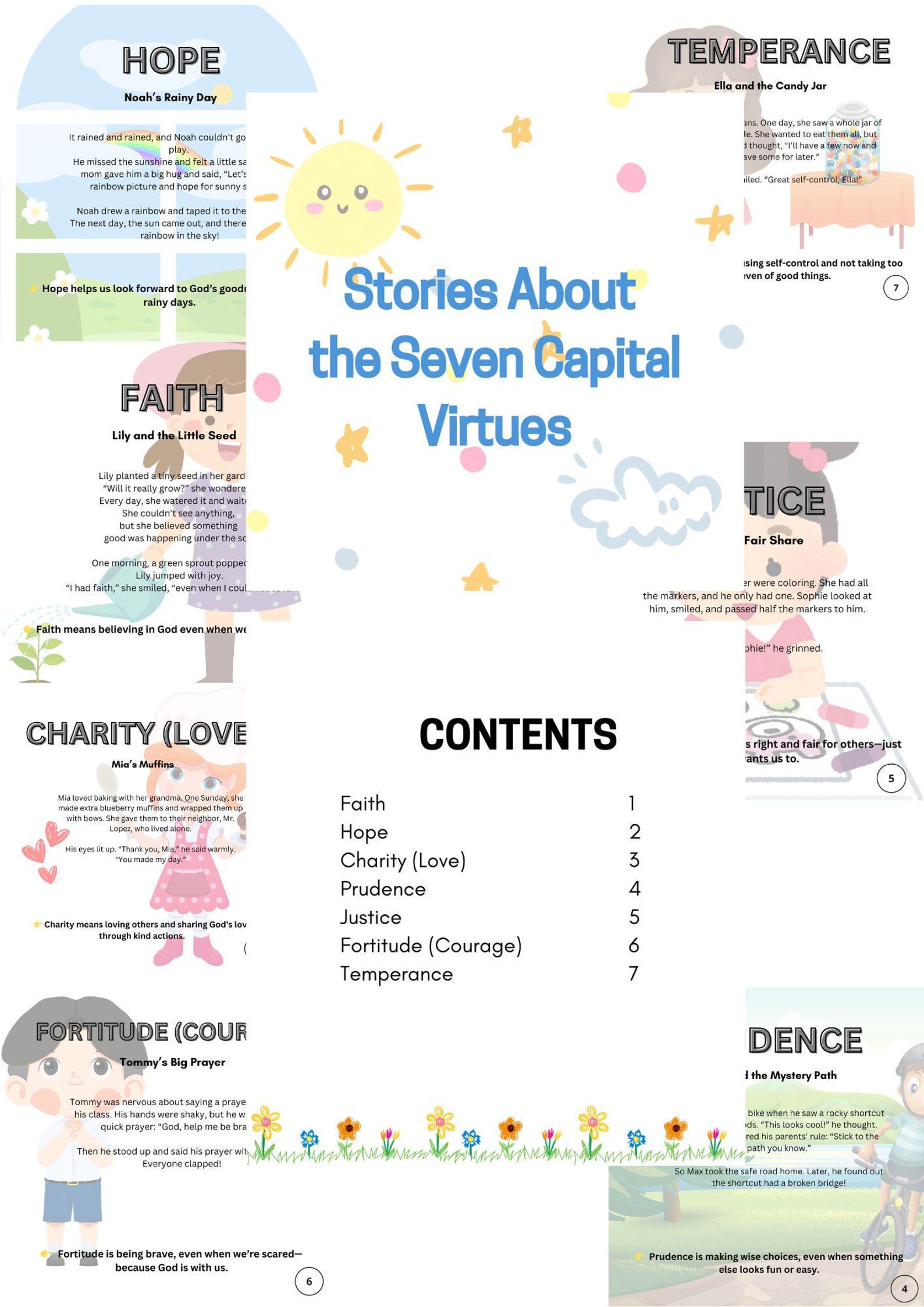 Christian Virtue Stories for Kids | 7 Virtues Powerpoint | Christian ...