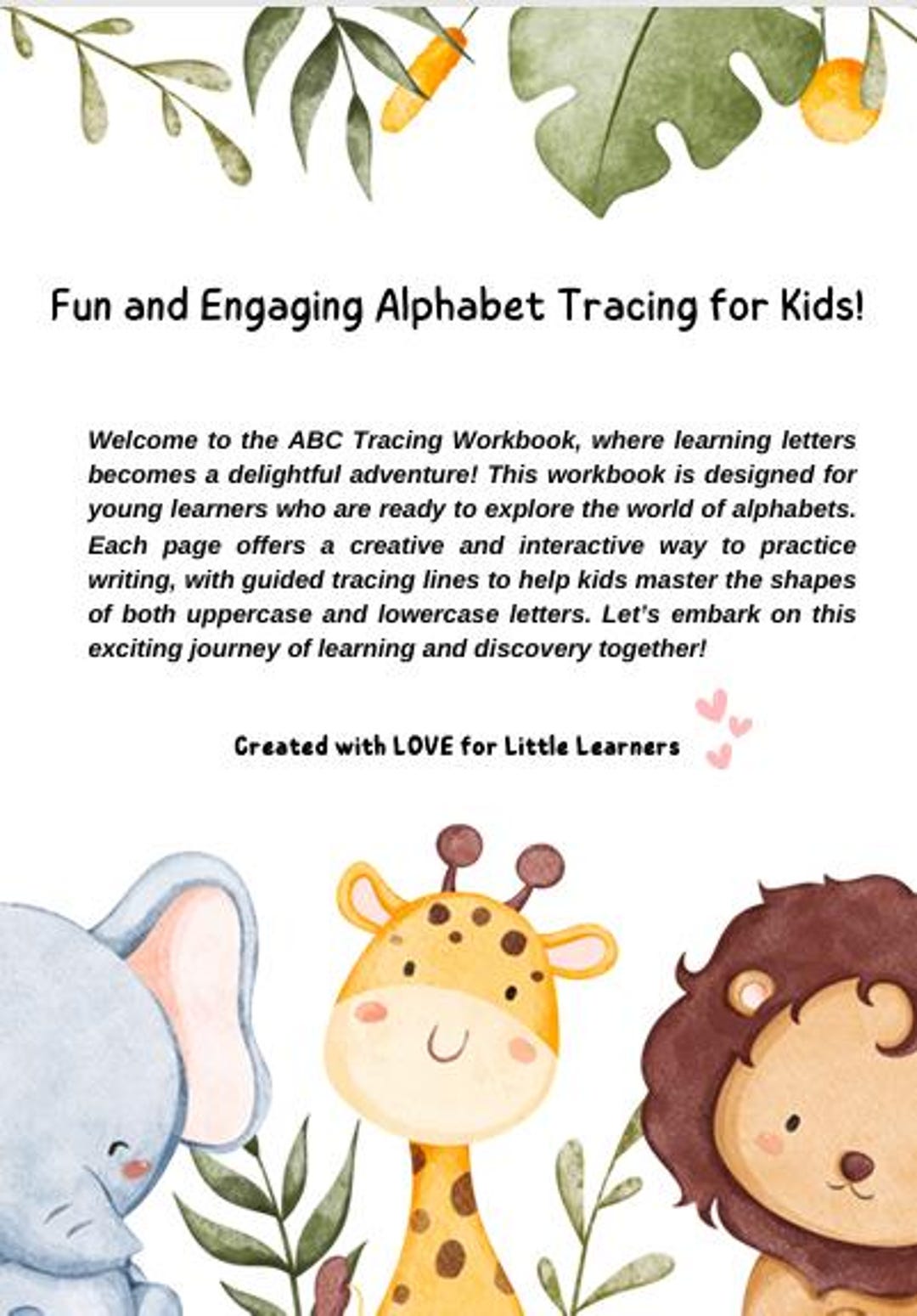 Fun and Engaging Alphabet Tracing for Kids! - Etsy