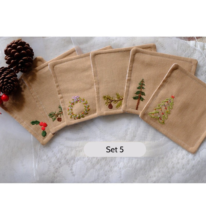 Christmas Coasters - Etsy