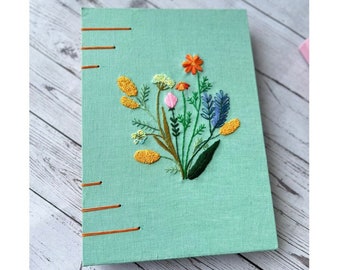 CUSTOM Hand-embroidered Notebook - Etsy