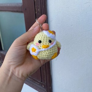 Crochet Cute Chicken Keychain, Crochet Mini Chicken Keychain, Cute Gift ...