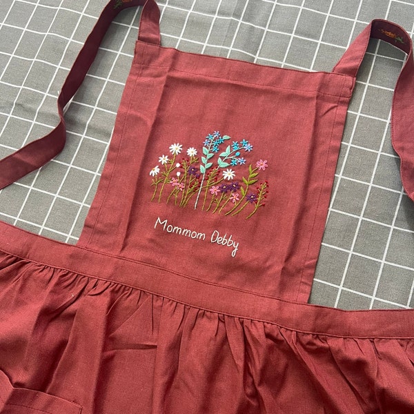 Embroidered Aprons - Etsy