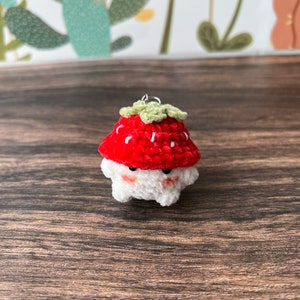 Cute Soft Mushroom Keychain, Buy 3 Get 1, Crochet Mushroom Wear Hat ...