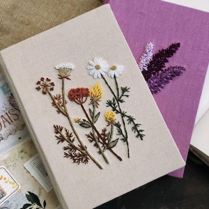 Personalized Hand Embroidered Journal Notebook A5 A6, Photo Album ...