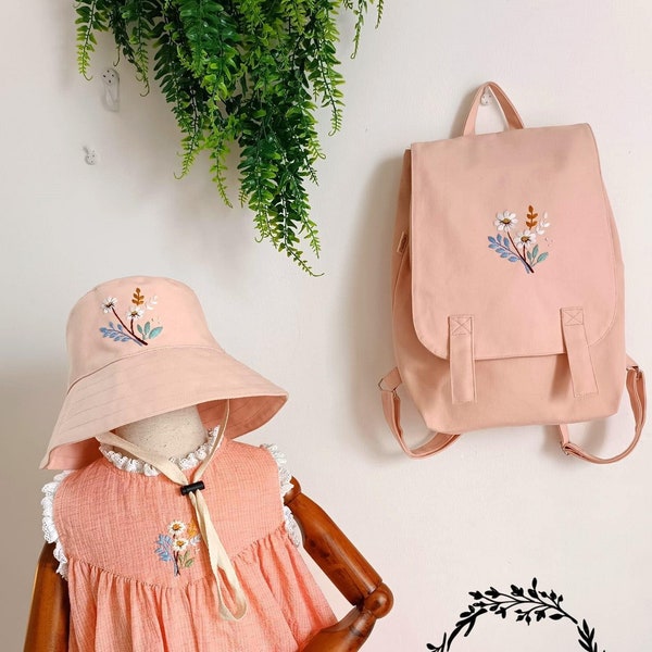 Embroidered Backpack - Etsy