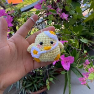 Crochet Cute Chicken Keychain, Crochet Mini Chicken Keychain, Cute Gift ...