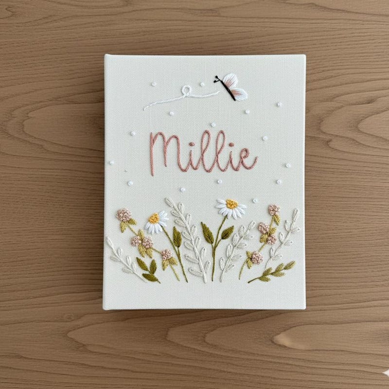 Baby Photo Album Embroider - Etsy