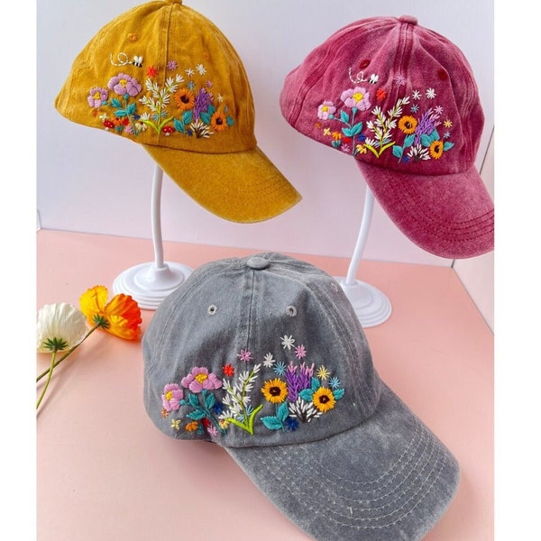 Flower Baseball Cap - Etsy