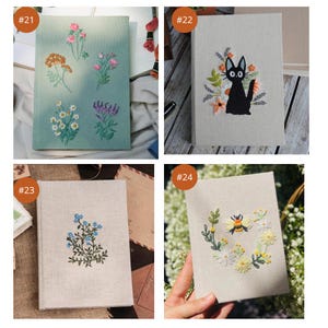 Personalized Hand Embroidered Journal Notebook A5 A6, Photo Album ...