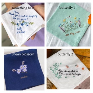 Custom Embroidered Handkerchiefs, Personalized Linen Embroidered ...