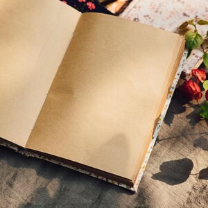 Flower Bouquet Embroidered Notebook, Custom Handmade Notebook, Hand ...