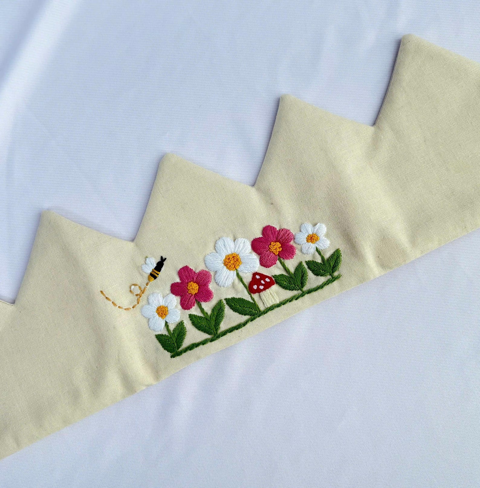 Custom Hand Embroidered Linen Crown, Baby Birthday Crown, Kids Crow ...