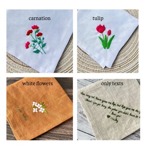 Custom Embroidered Handkerchiefs, Personalized Linen Embroidered ...