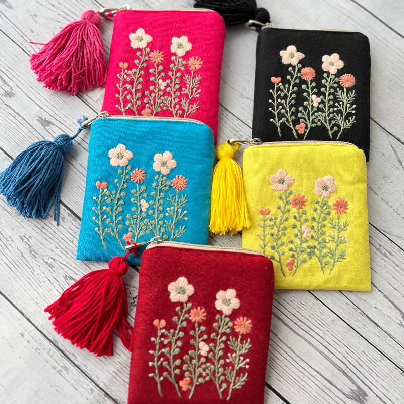 Floral Coin Purse - Etsy