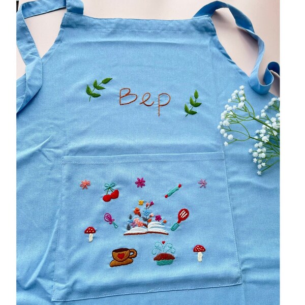 Personalized Apron for Women Embroidery - Etsy