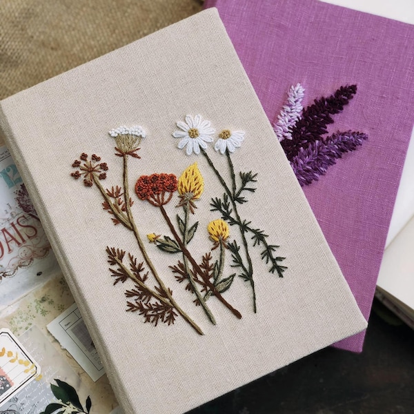 Embroidered Notebook - Etsy