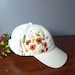 Hand Embroidery Baseball Cap, Wild Flower Embroidered Baseball Cap ...
