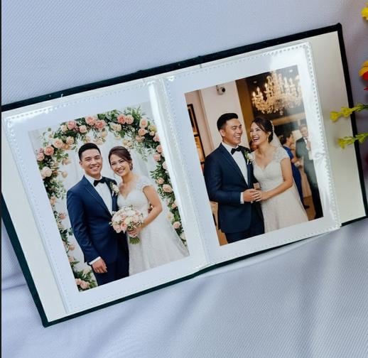 Hand Embroidered Photo Album With Sleeves, Personalized Photo Album ...