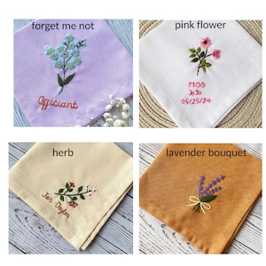 Custom Embroidered Handkerchiefs, Personalized Linen Embroidered ...