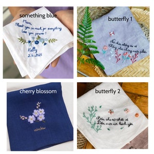 Custom Embroidered Handkerchiefs, Personalized Linen Embroidered ...