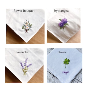 Custom Embroidered Handkerchiefs, Personalized Linen Embroidered ...