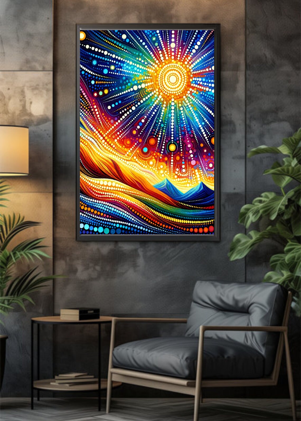 Radiant Dawn: Australian Aboriginal Art, Digital Dot Style Art ...