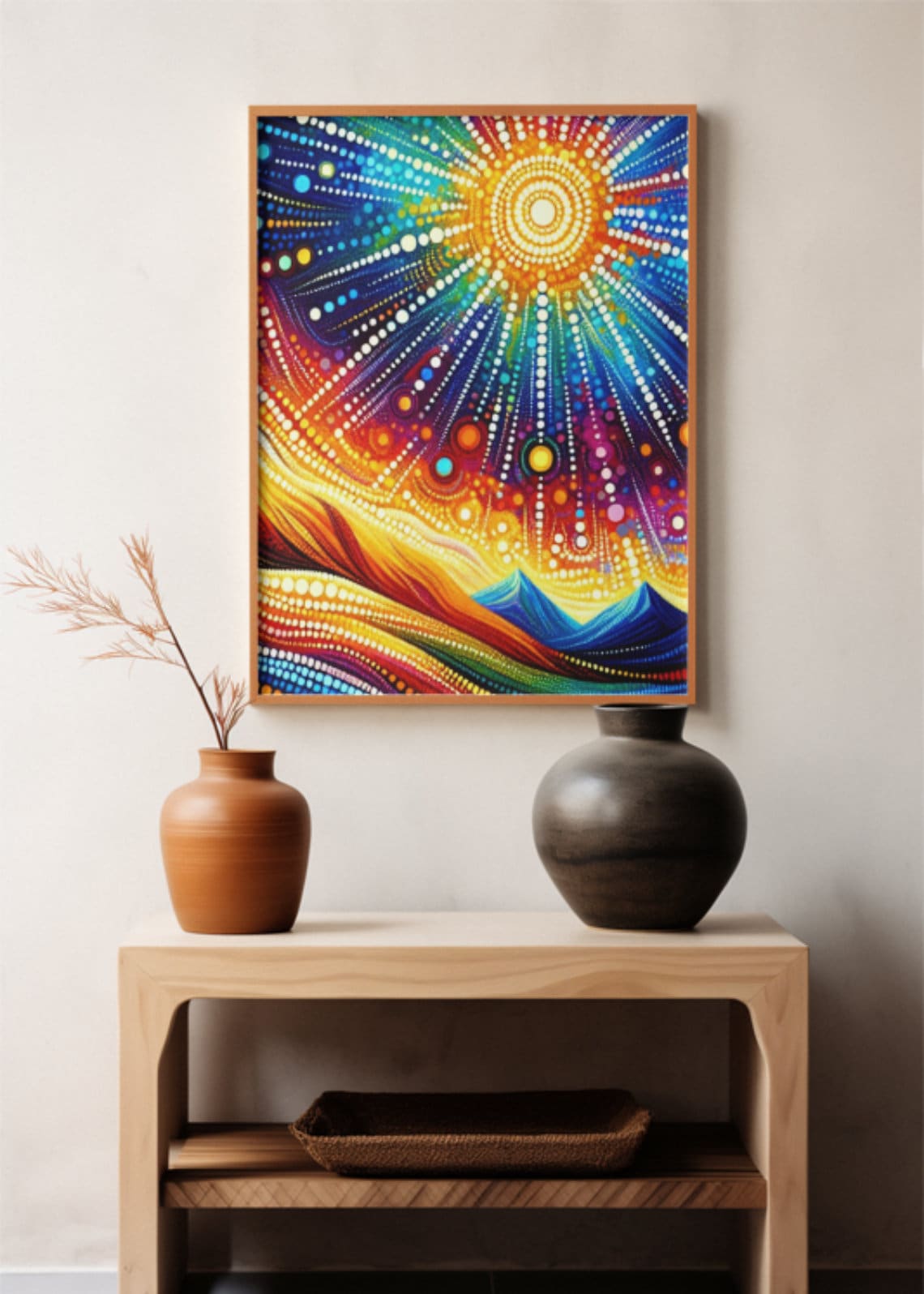 Radiant Dawn: Australian Aboriginal Art, Digital Dot Style Art ...