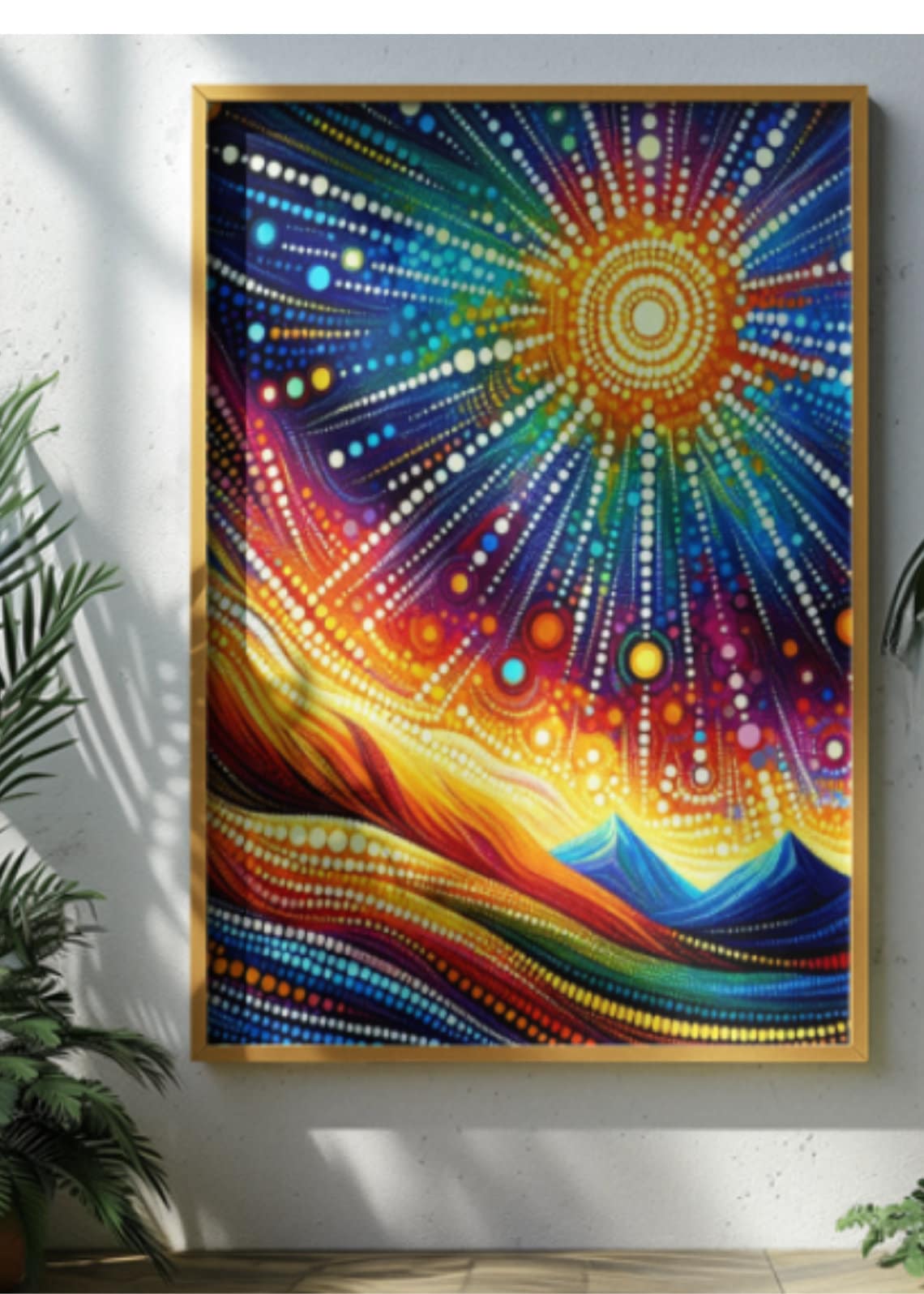 Radiant Dawn: Australian Aboriginal Art, Digital Dot Style Art ...