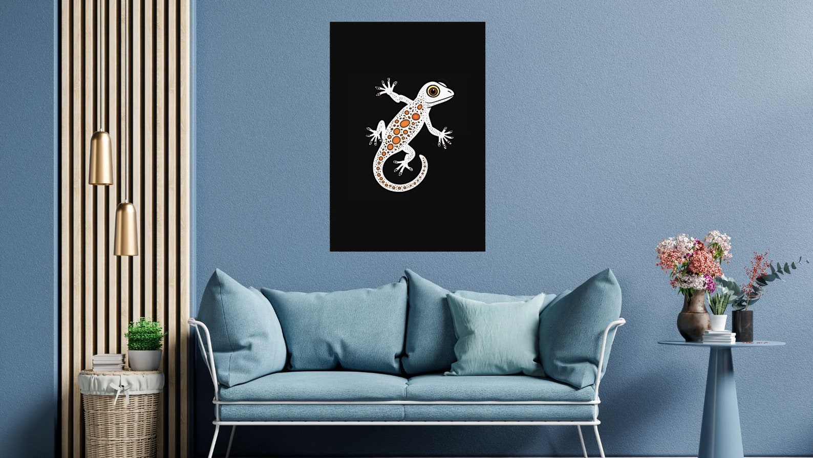 Aboriginal Art Print, Midnight Sun Gecko, Indigenous Art, Australian ...