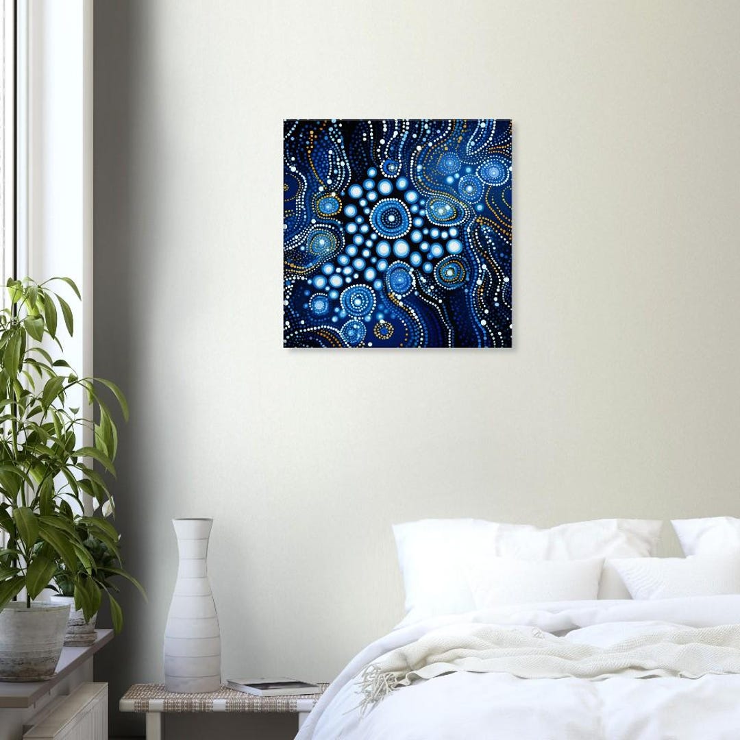 Australian Aboriginal Art CANVAS, Dot Style Art, Indigenous Art ...