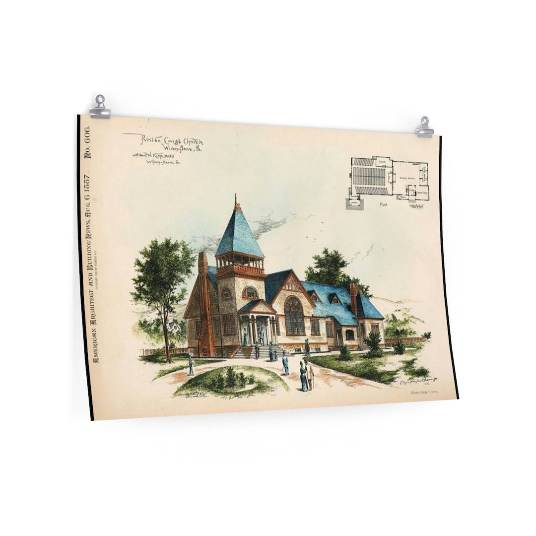 Historical Church Medieval Building Poster - Etsy