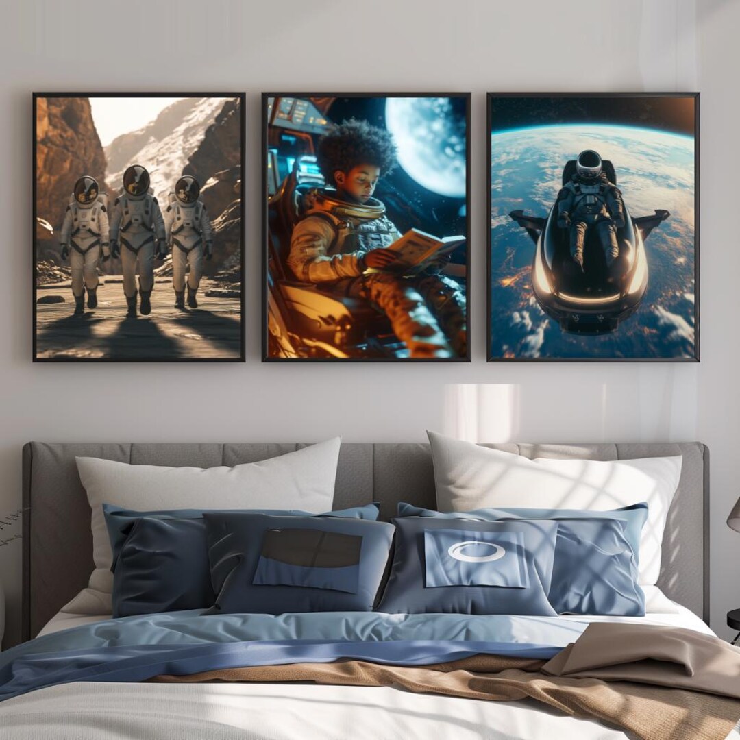 Set of 3 Digital Download | Astro Boy | Black Boy Art | Digital Art ...