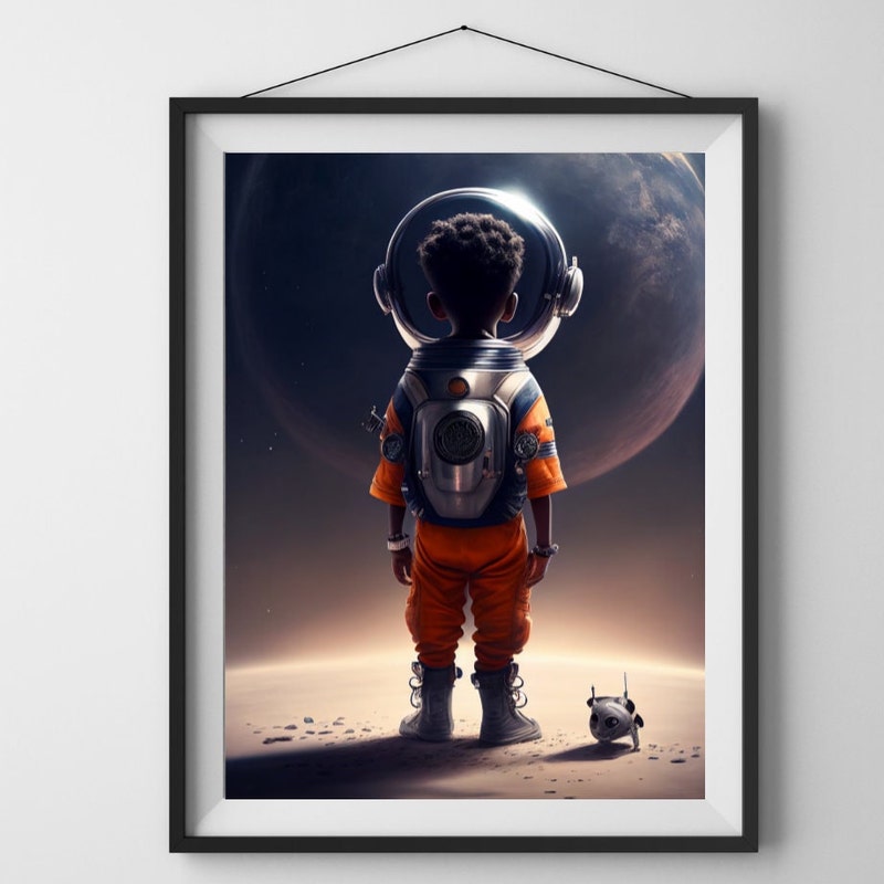 Black Boy Art Print - Etsy
