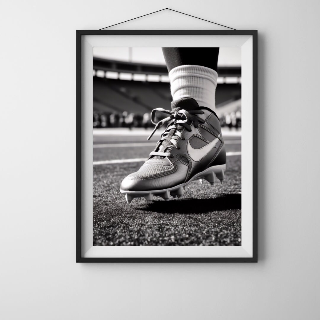 Set of 2 American Football Essentials Prints, Black and White Football ...