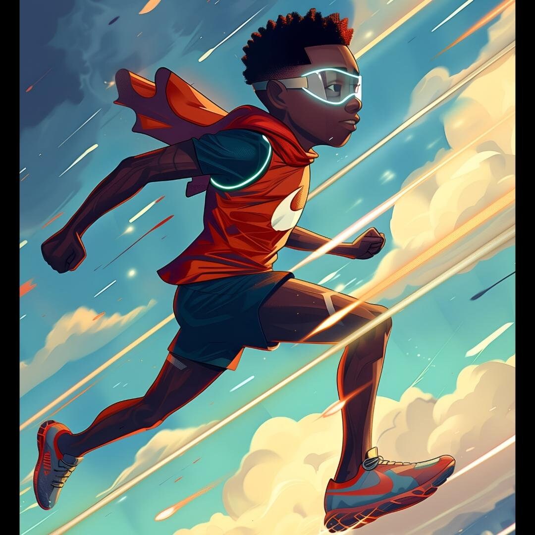 Digital Download | Track Hero | Black Boy Art | Digital Art | African ...