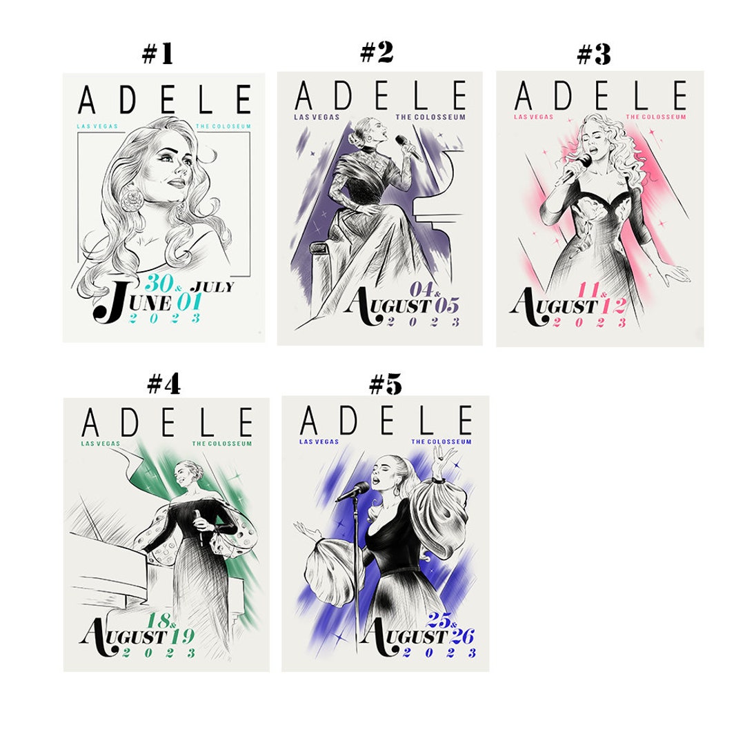 Adele August 2023 Tour Poster - Etsy