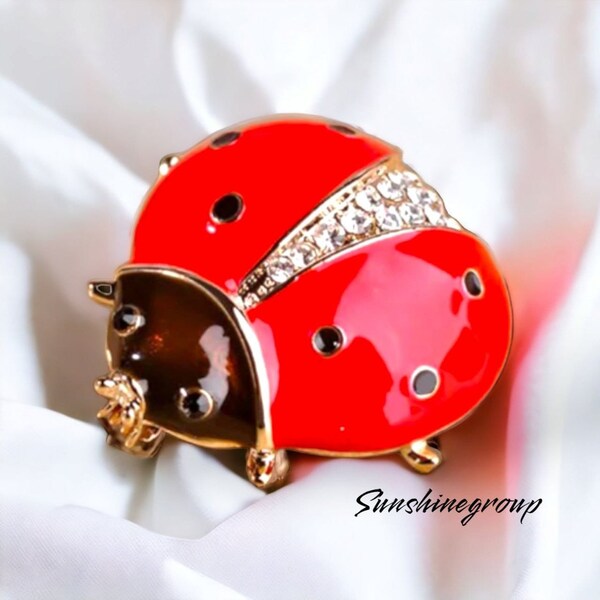 Ladybird Brooch - Etsy
