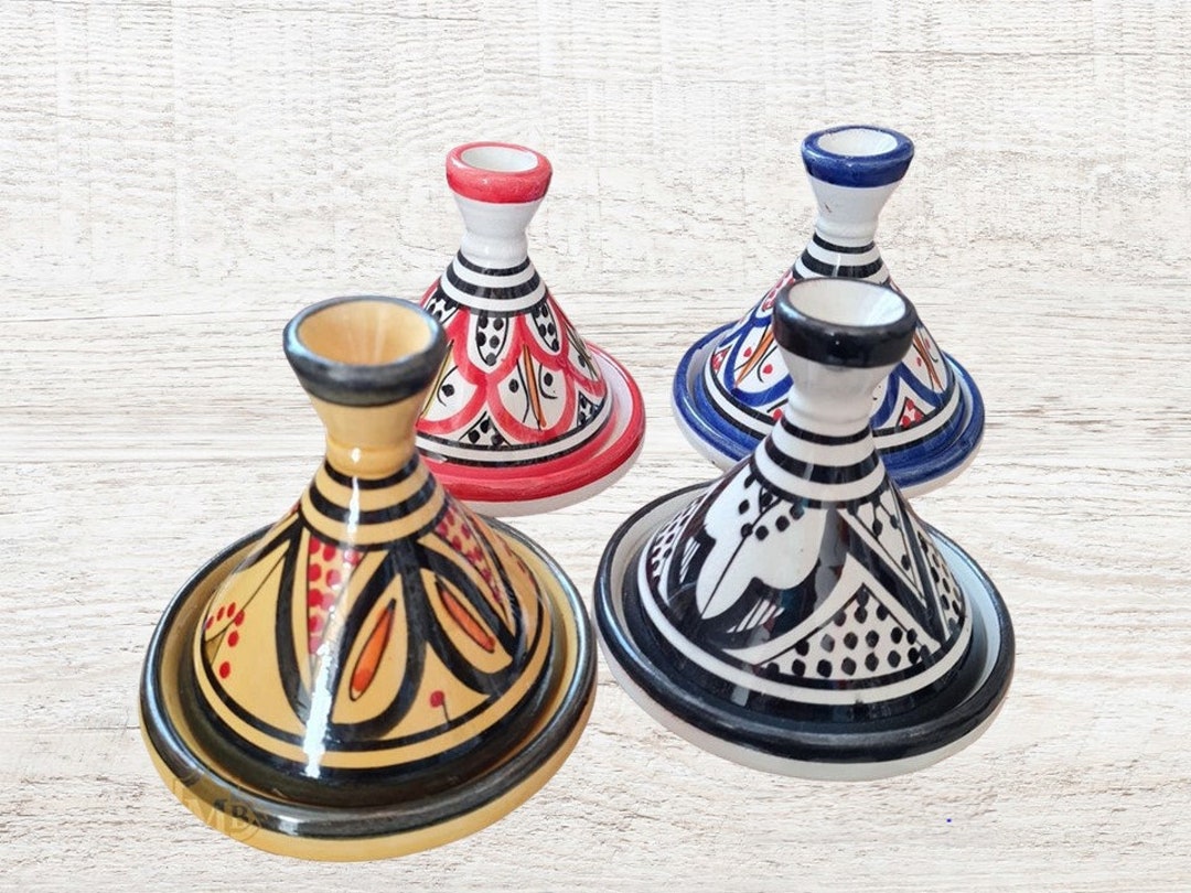 Moroccan Hand-crafted Tajine From Fez Moroccan Pottery Art Colorful ...
