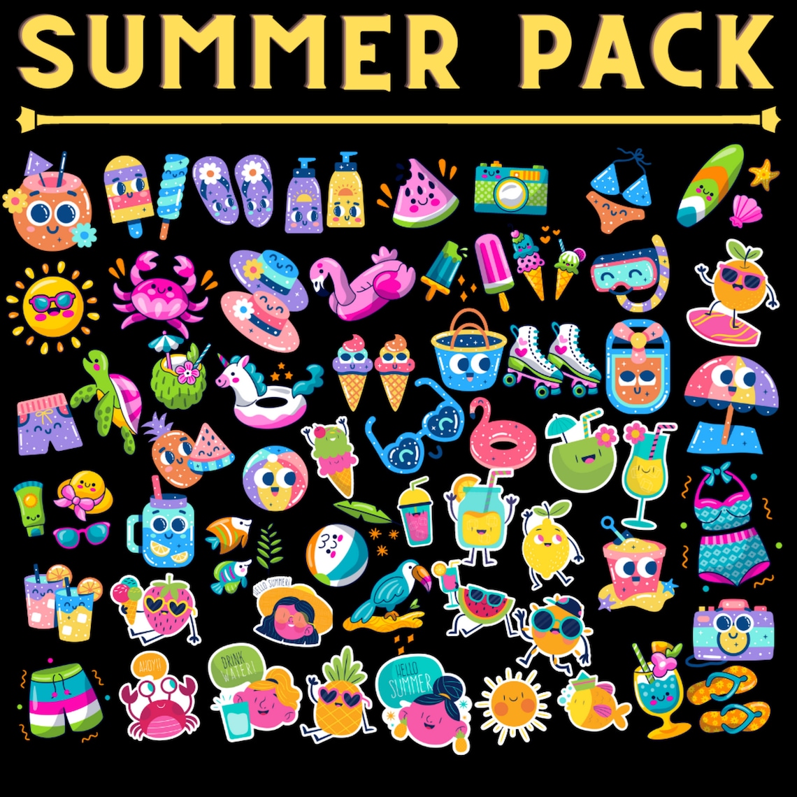 Goodnotes Stickers Pre-cropped for Digital Planners Over 690 - Etsy