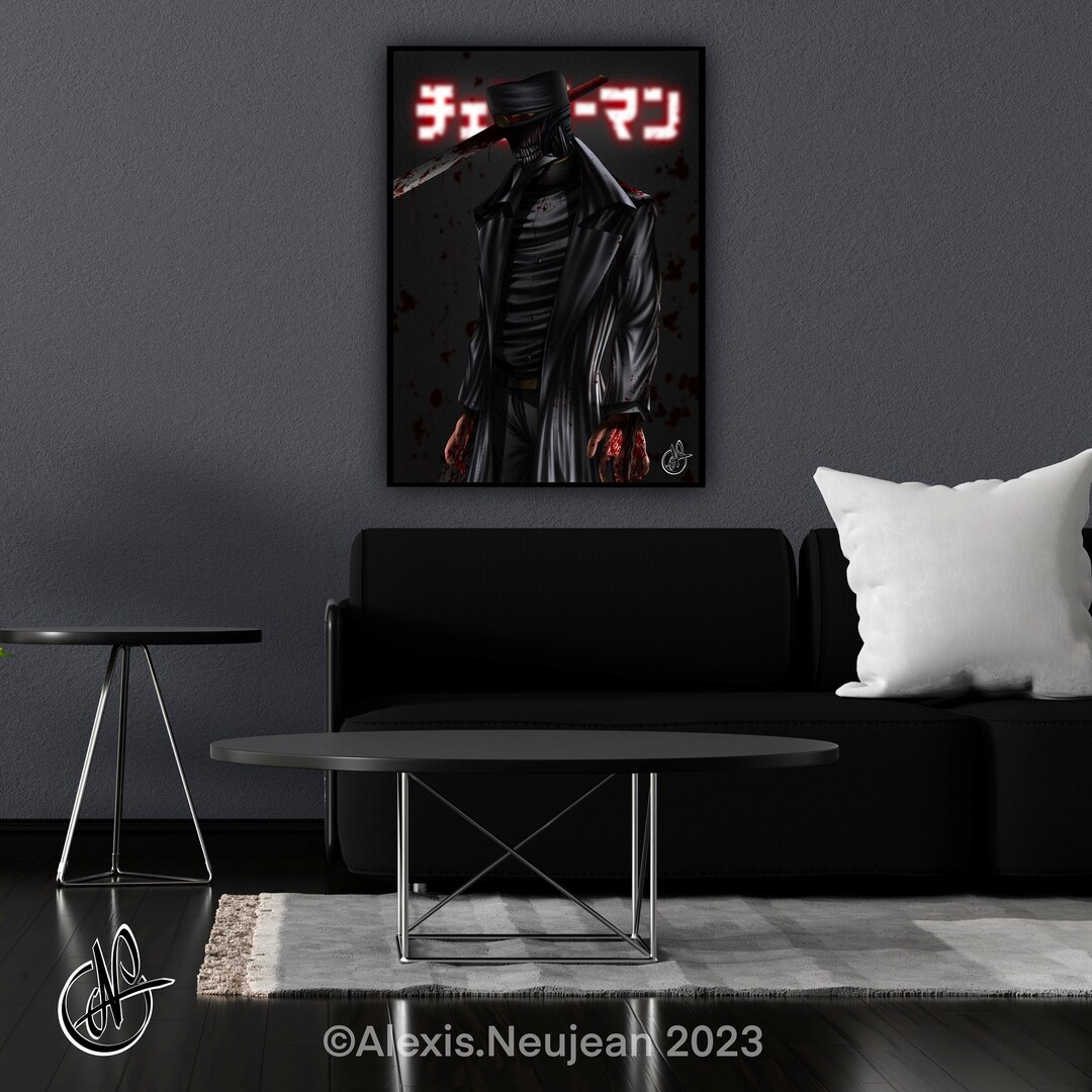 Print Fanart Samurai Sword CSM - Etsy